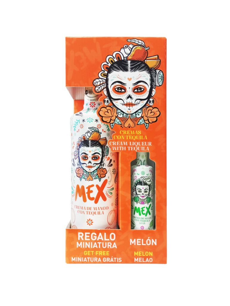 Pack MEX crema de mango con tequila + + 1 Mini MEX melón - MEX Cream